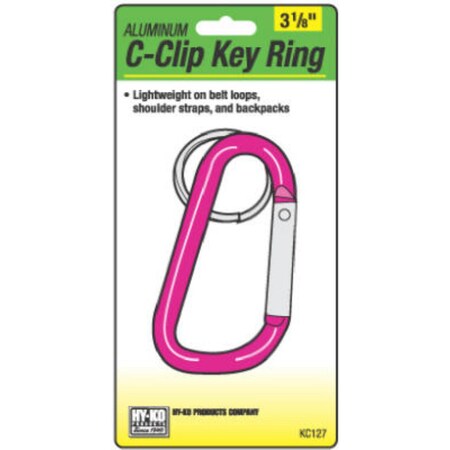 Hy-Ko Key Ring C-Clip Alum 3-1/8In KC127 | Zoro