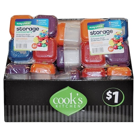 Cook'S Kitchen Food Container Stor Mini 4Pk 8866 | Zoro