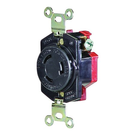 Eaton Wiring Devices Receptacle Black 2Pole 125V L520R | Zoro