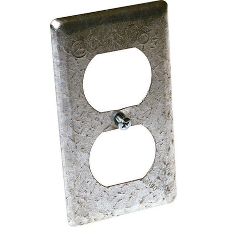 Raco Electrical Box Cover, 1 Gang, Steel, Duplex Receptacle Cover 864 ...