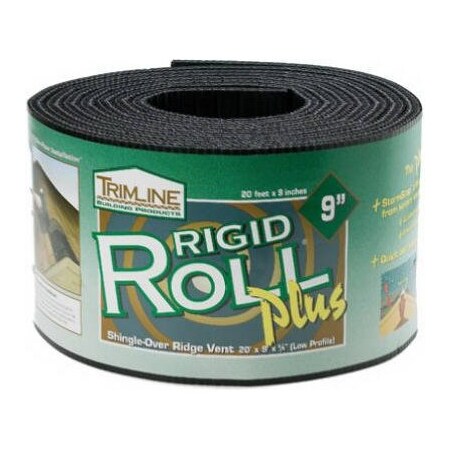 Quarrix Ridge Vent 9Inx20Ft Black 58785 | Zoro