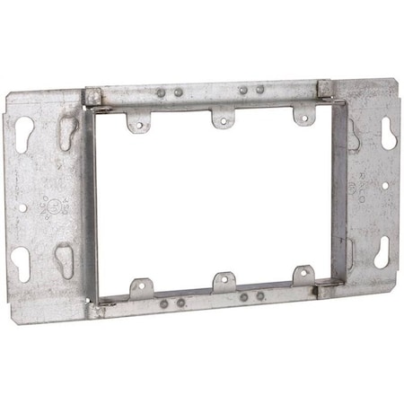 Hubbell Electrical Box Cover, 3 Gang(s), Rectangular, Steel 822 | Zoro