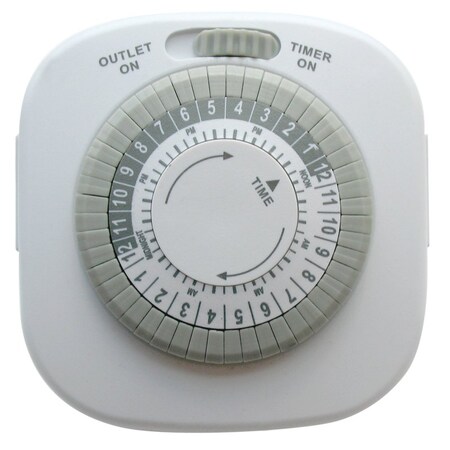 Amertac Timer Dual Outlet Heavy Duty TM1609DHB | Zoro