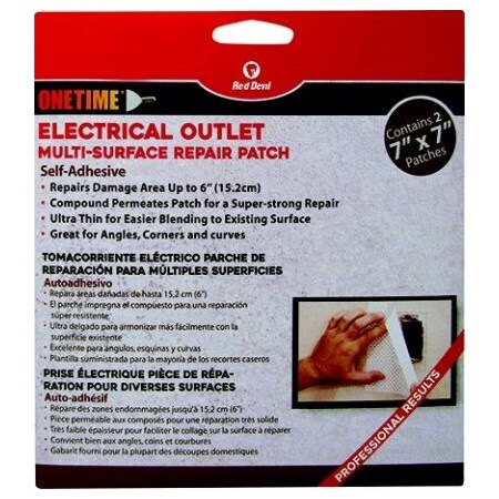 Red Devil REPAIR PATCH MULTI SURFACE 7 IN X 7 IN, 2PK 1227 | Zoro