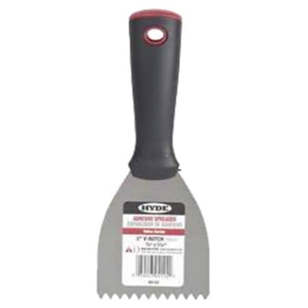 Hyde 3 IN. SILVER V-NOTCH SPREADER 04124 | Zoro