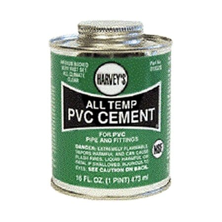Harvey PVC CEMENT ALL WEATHER 32OZ CLEAR 018330-12 | Zoro