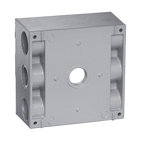 Greenfield BOX 2 GANG THREE 1/2 HOLES-GRAY B232PS | Zoro