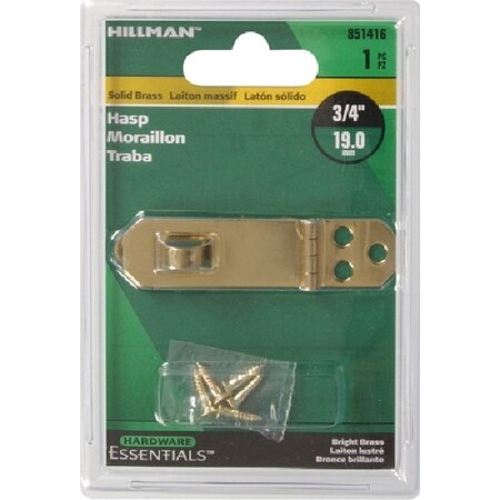 Hillman 3/4 SOLID BRASS MINI HASP 851416 | Zoro