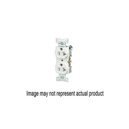 Eaton Arrow Hart Straight Blade Duplex Receptacle, 2 -Pole, 20A, 125VAC ...