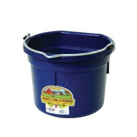 Little Giant Duraflex Plastic Flat Back Bucket P8FBNAVY | Zoro