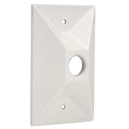 Hubbell Electrical Box Cover, 1 Gang, Die-Cast Aluminum, Lampholder ...