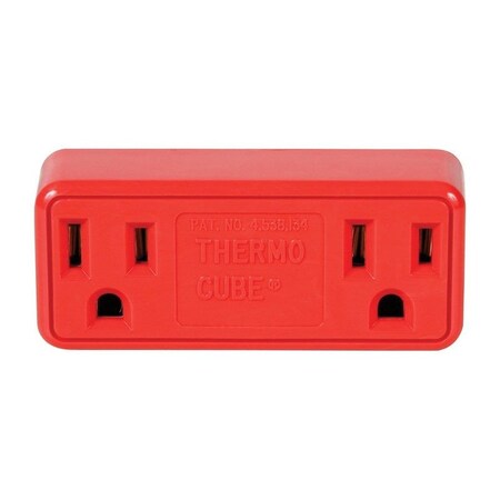 Farm Innovators Thermo Cube Duplex Receptacle, 15 A, 120 V, NEMA: 5-15R ...