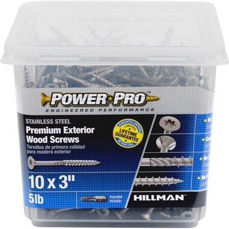 Power Pro DECK SCREW 10X3 in. 5# SS 48628 | Zoro