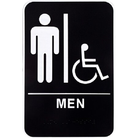 Hillman PLAQUE MEN RESTROOM 9X6 in. 844148 | Zoro