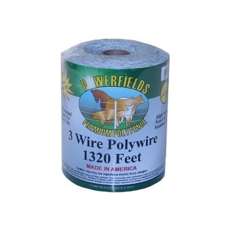 Powerfields Ew315-1320 3 Wire Polywire 1320' Wht DAR10011494 | Zoro