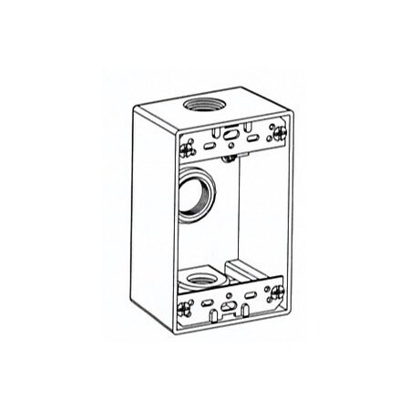 Orbit Electrical Box, 18.3 cu in, Mounting Box Type, 1 Gang, Die-Cast ...
