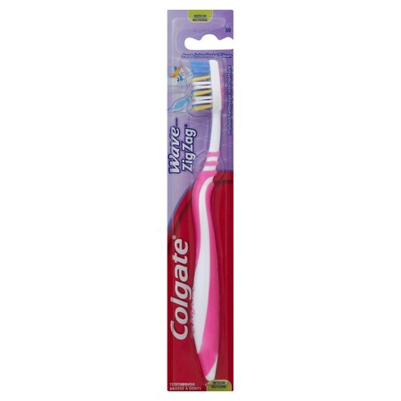 Colgate Wave Toothbrush Zig Zag Full Head Medium 145807 | Zoro