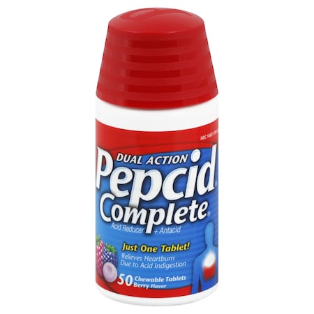Pepcid Complete Berry Chew Tab, 50PK 487163 | Zoro