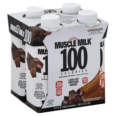 Muscle Milk Ready To Drink 100 Calorie Chocolate 4/11z 586870 | Zoro
