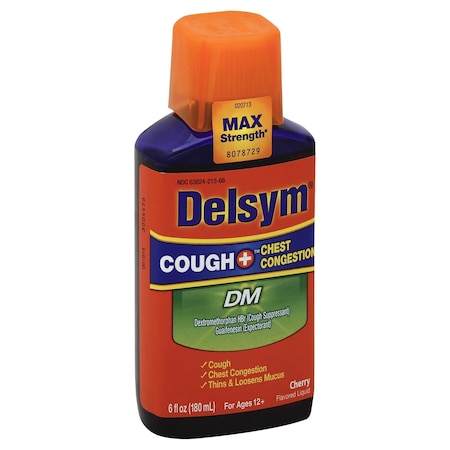 Delsym Adult Liquid Cough + Chest Congestion DM Cherry 610305 | Zoro