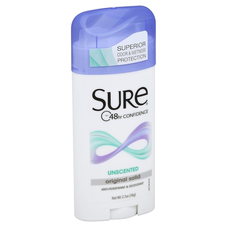 Shure Sure Unscented Invisible Solid Anti-Perspirant Deodorant 724556 ...