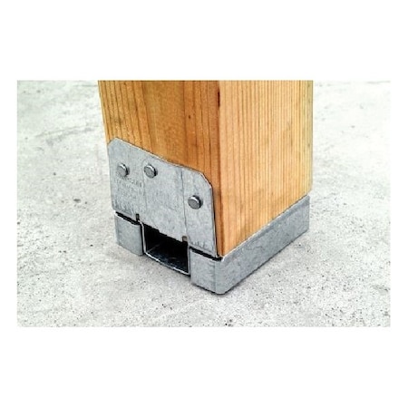 Simpson Strong-Tie ABA Series Post Base, 6 x 6 in Post, 14 ga, Steel ...