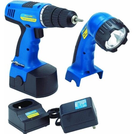Do It Best Project Pro Drill And Worklight Cordless Tool Combo Kit ...