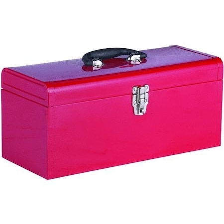 Do It Best Tool Box, Steel, Red, 16 in W x 6-1/2 in D x 7-1/2 in H ...
