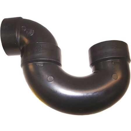Genova CANPLAS 103203BC P-Trap, 3 in, Hub, ABS, Black 88530 | Zoro