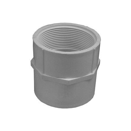 Genova LASCO 435040BC Pipe Adapter, 4 in, Slip x FIP, PVC, SCH 40 ...