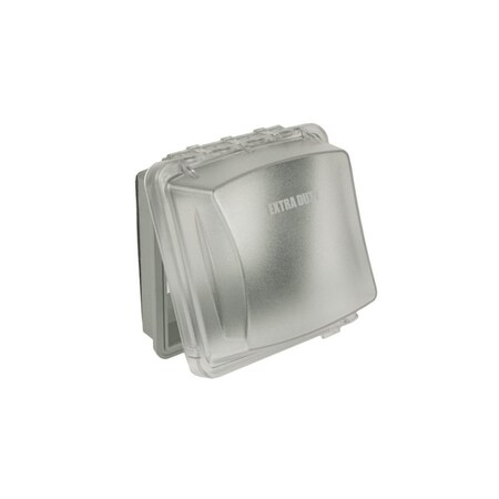 Taym Electrical Box Cover, 2 Gangs, Polycarbonate MM2420C | Zoro