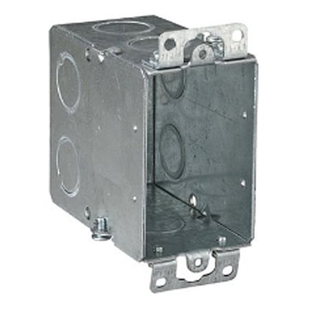 Abb Electrical Box, 18 cu in, Switch Box Type, Steel, Rectangular Shape ...