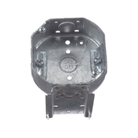 Abb Electrical Box, 15.8 cu in, Octagon Box Type, Steel, Octagon Shape ...