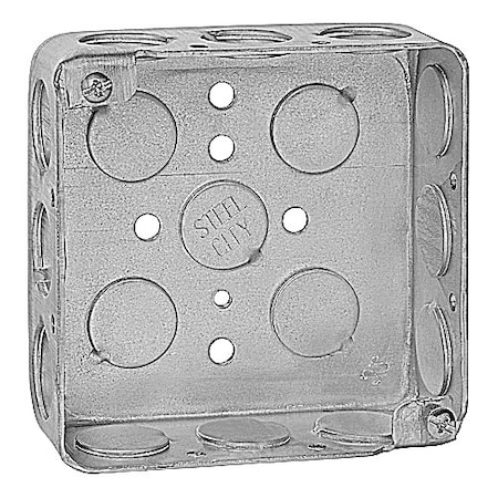Steel City Electrical Box, 21 cu in, Square Box Type, Steel, Square ...