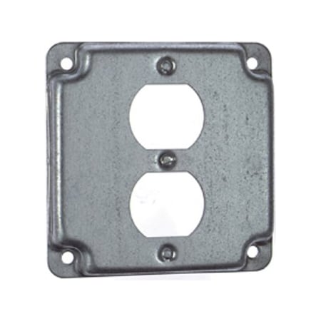 Abb Electrical Box Cover, Square, Steel, Duplex Receptacle Cover Phased ...