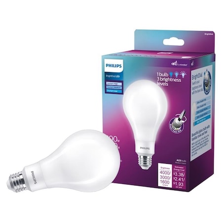 Philips Led Light Bulb, E26 Medium Lamp Base, Non-Dimmable, Daylight ...