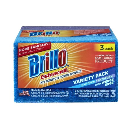 Brillo SCRUBBER SPONGE N/S 3PC 21035 | Zoro