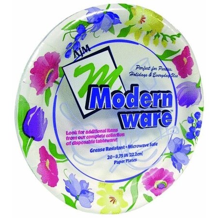 Ajm Packaging Modern ware 8.75 Paper Plate Smart Savers, 24PK DP9MWAIGI ...