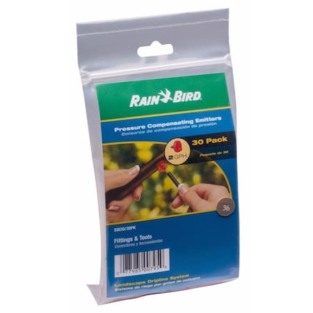 Rain Bird EMITTER 2 GPH, 30PK SW20/30PK | Zoro