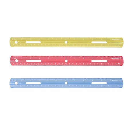 Acme United RULER, PLASTIC, DURABLE, 12 in. ACM10526 | Zoro