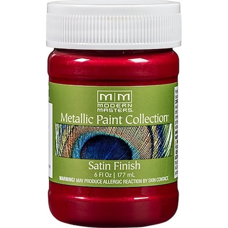 Rust-Oleum Modern Masters 6oz Metallic Paint Ruby ME79506 | Zoro