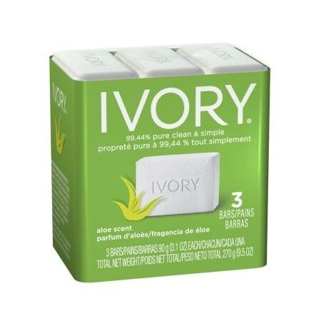 Ivory BAR SOAP ALOE Scent 3 Bar Personal 53 | Zoro