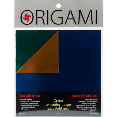 Yasutomo Fold 'Ems Origami 2-Sided Paper 5.875-FoilFoil, 18PK 4422 | Zoro