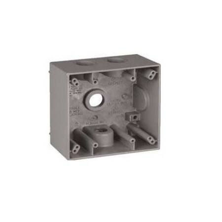 Teddico Bwf Electrical Box, 31 cu in, Outlet Box Type, 2 Gangs, Die ...