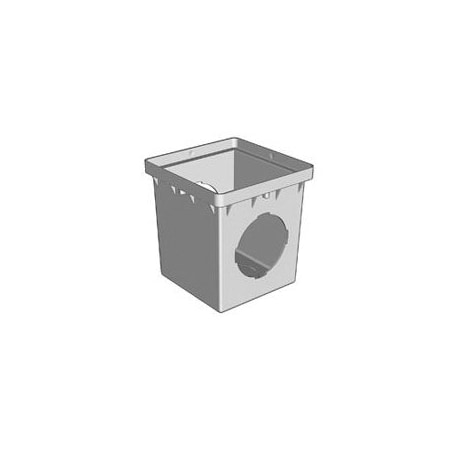 Nds 1200 Catch Basin, 12-1/4 in L, Square, Polypropylene, Black 1212SD2 ...