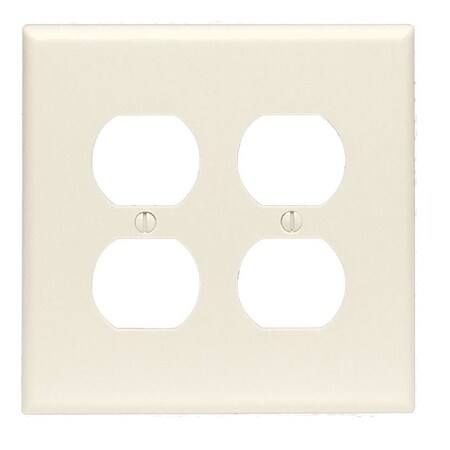 Leviton Wall Plate Almond 2Gang 80516-00T | Zoro