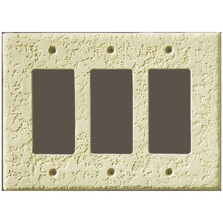 Can-Am Supply InvisiPlate Switch Wallplate, 5 in L, 6-3/4 in W, 3 -Gang ...