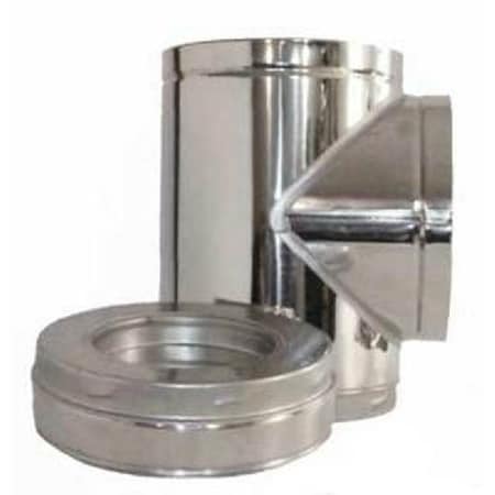 Selkirk - Canada Tee Chimney W/Insul T-Cap 6in JM6IT | Zoro