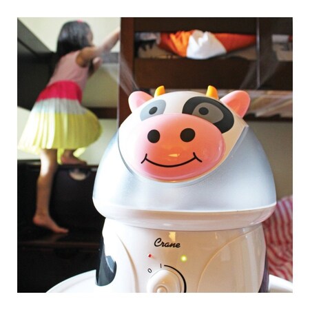 Crane Adorable 1 Gallon Cool Mist Humidifier, Cow Shape EE-4140 | Zoro