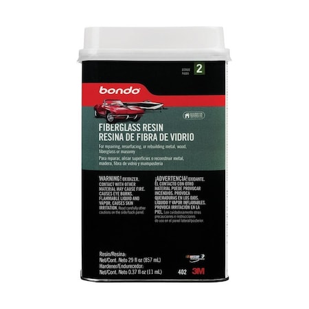 3M Resin Qt Bondo Fiberglass 0402 | Zoro